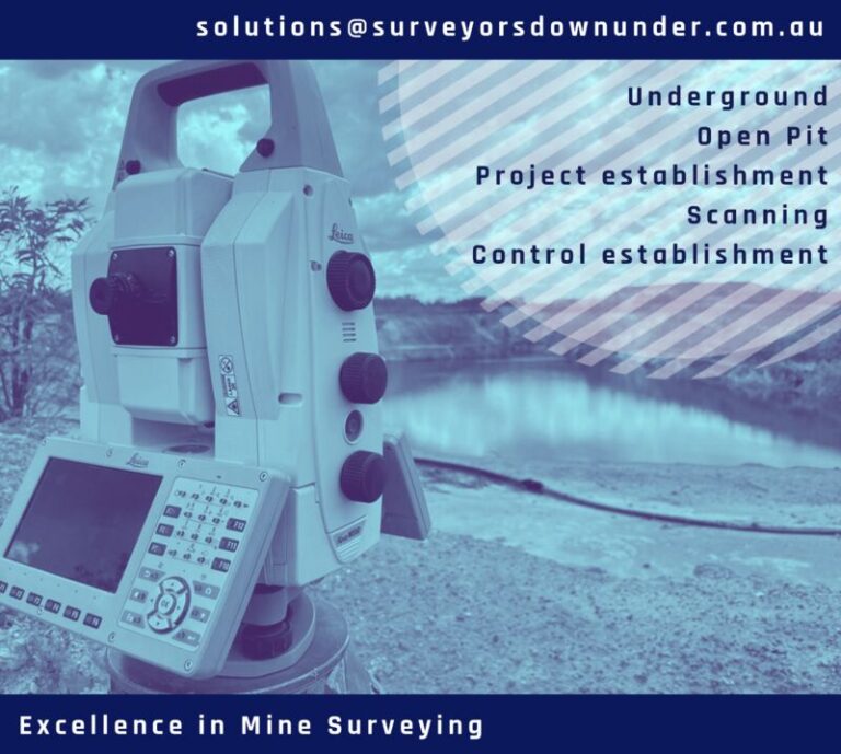 Underground, Open Pit & Full Project Survey Needs – Surveyors Down Under